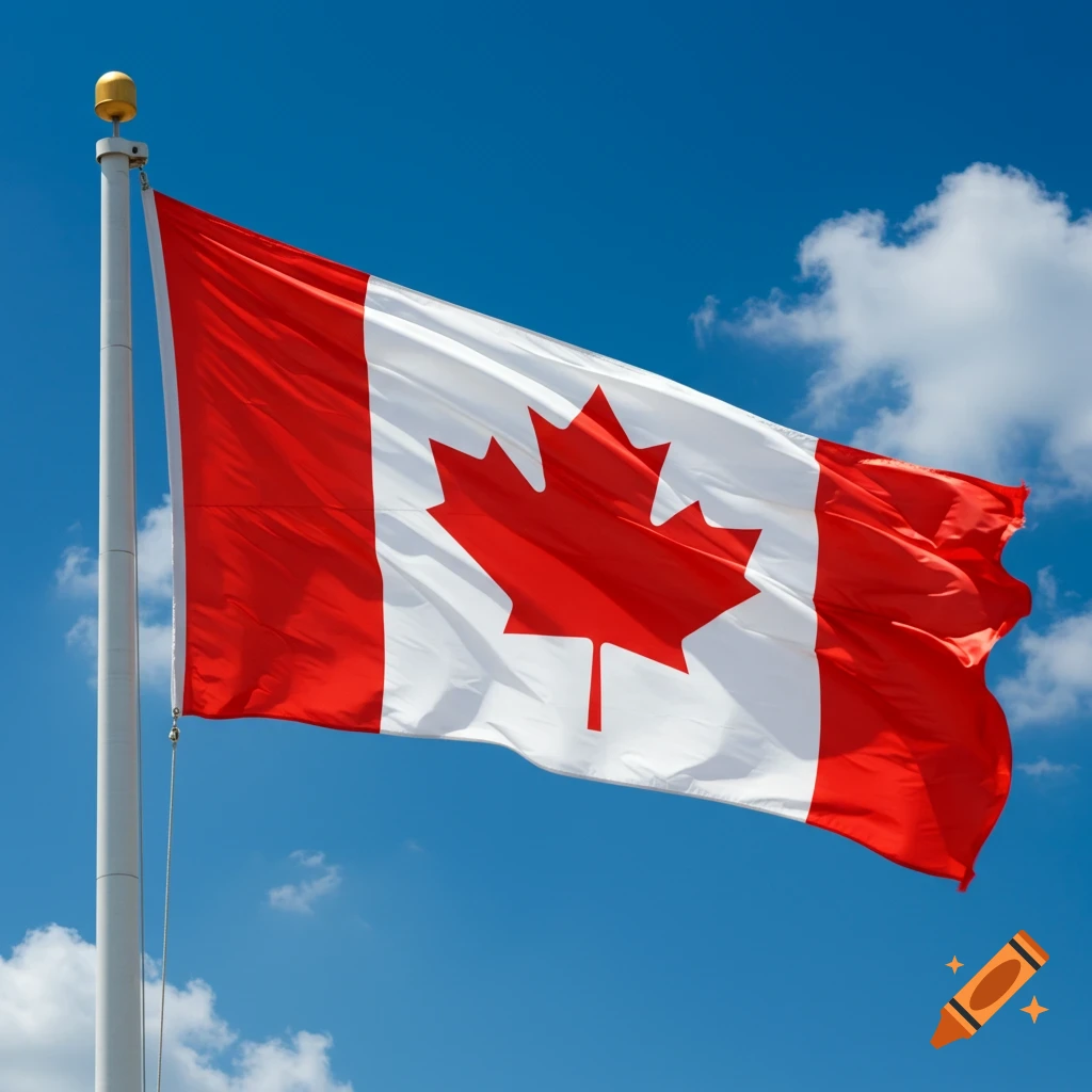 Canadian flag on Craiyon