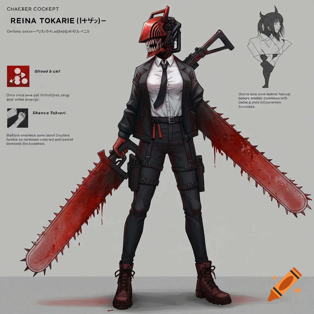 Chainsaw Man OC, Deadshot Devil Contract character concept: Reina ...