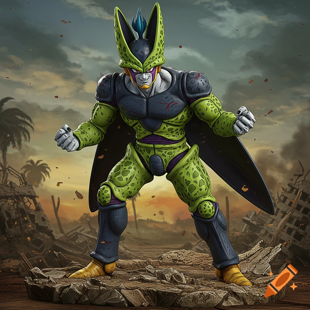 Imperfect Cell from Dragon Ball Z on Craiyon