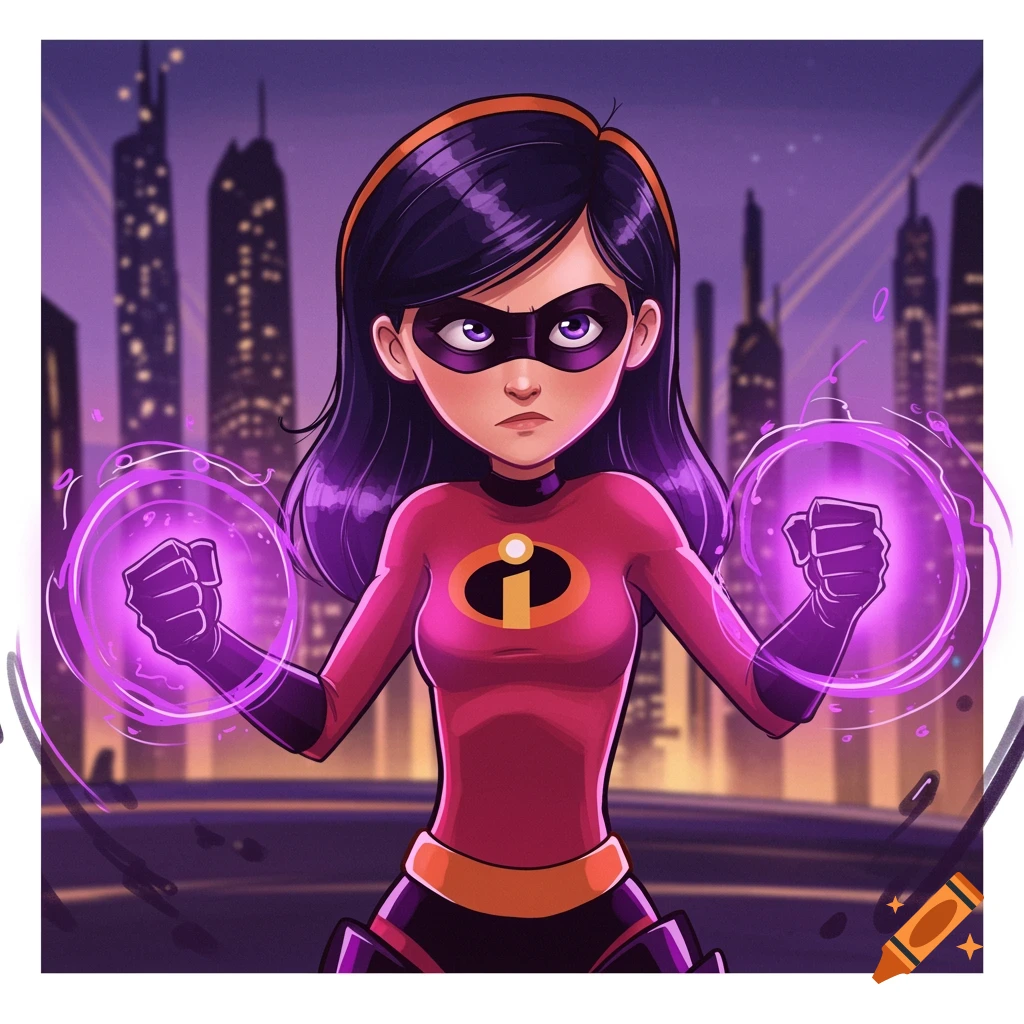 Violet from The Incredibles on Craiyon