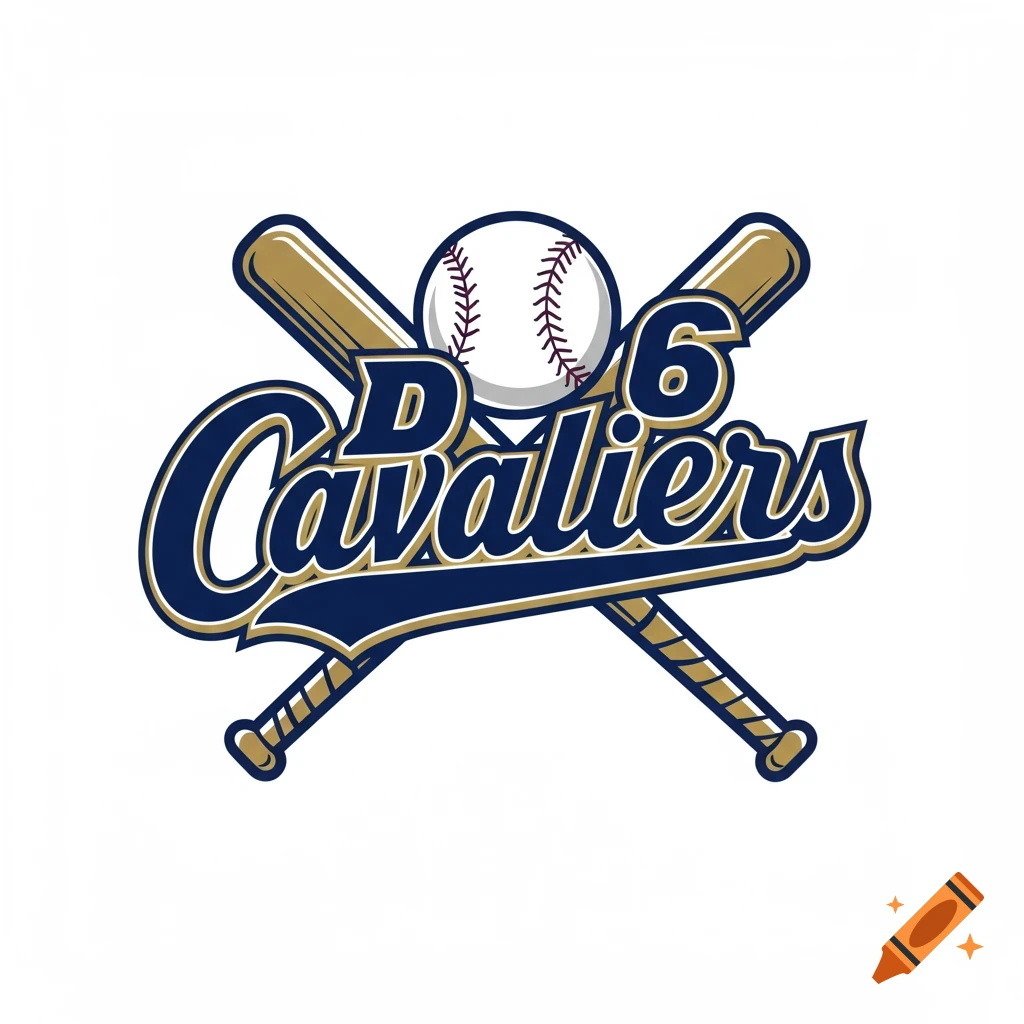 Baseball logo with crossed bats, a ball, and the text D6 Cavaliers. on ...