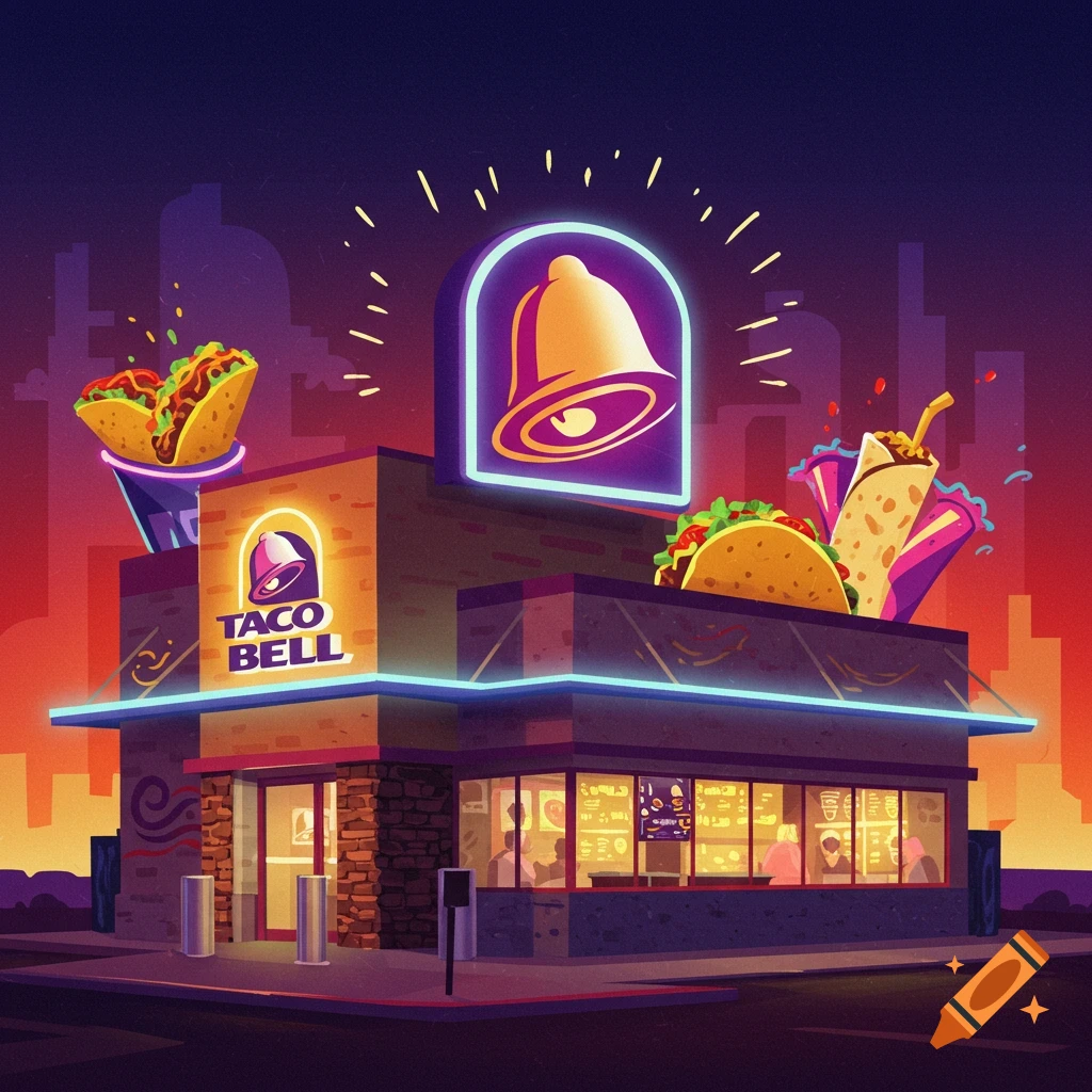 Taco Bell logo on Craiyon