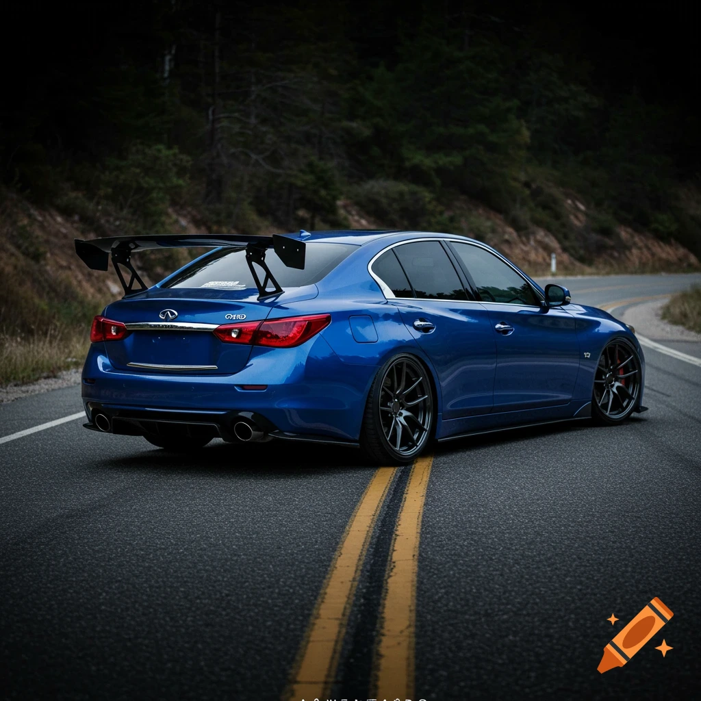 2015 Infiniti Q50 stance/drift build on Craiyon