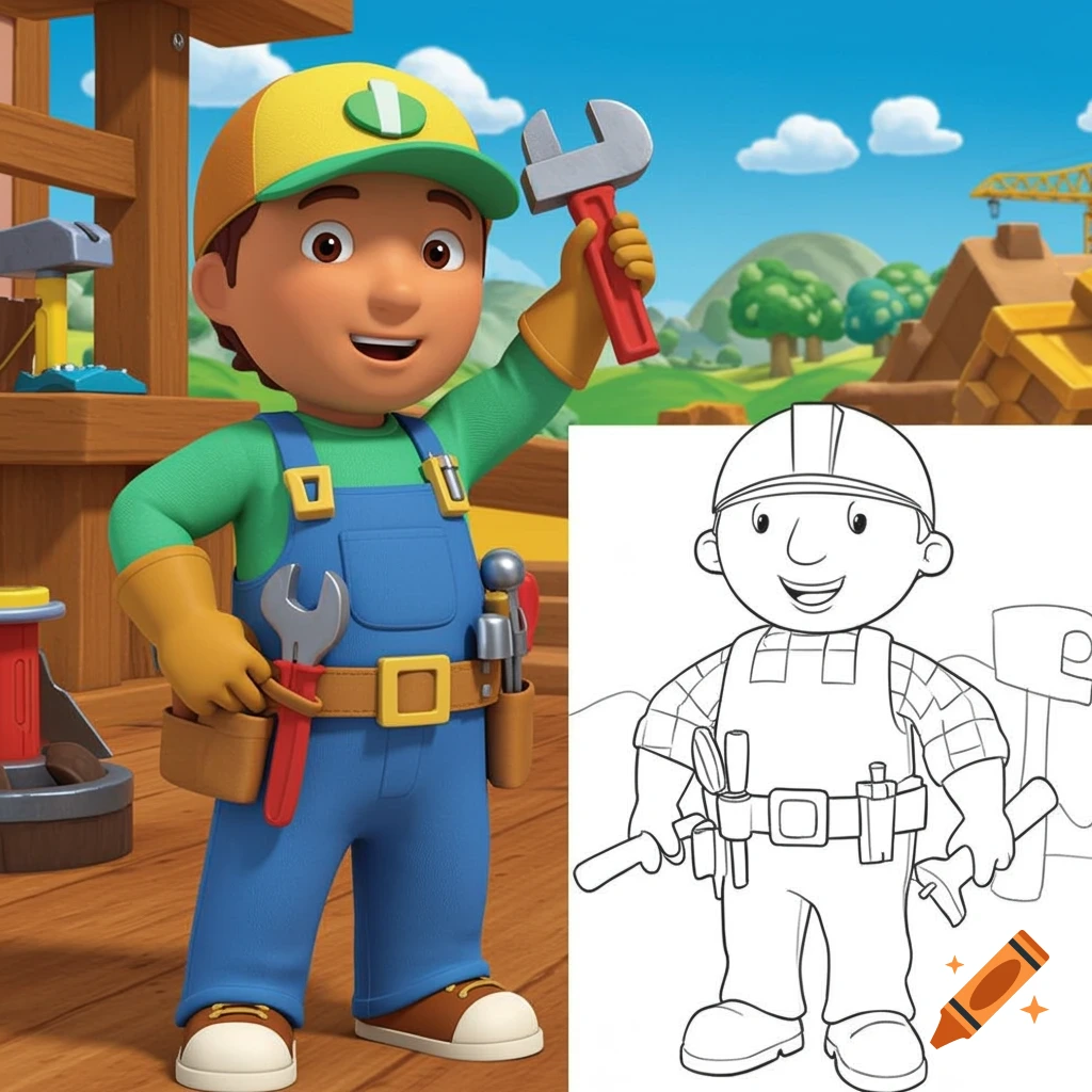 Bob the Builder created on Craiyon