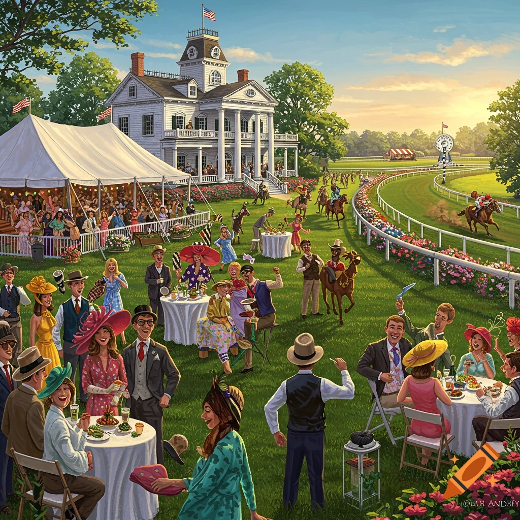 Kentucky Derby created on Craiyon