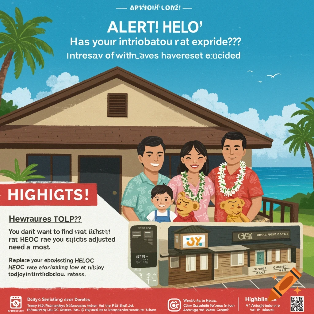 Flyer advertising HELOC for existing customers with expired ...