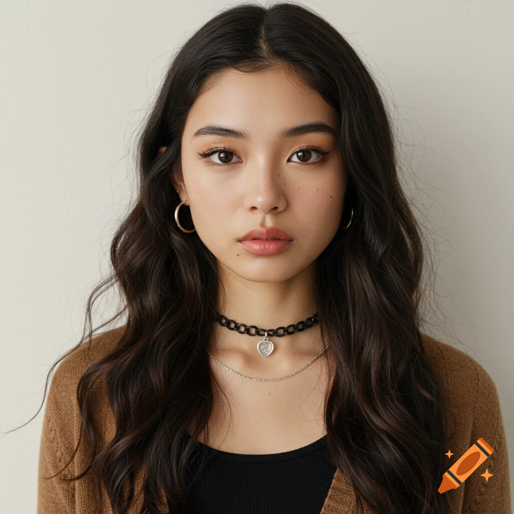 19 year-old girl of Swedish, Black, and Korean descent on Craiyon