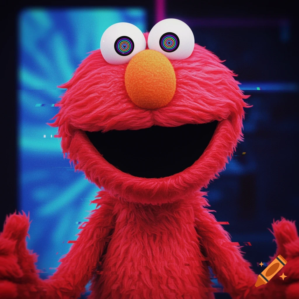 Elmo character on Craiyon