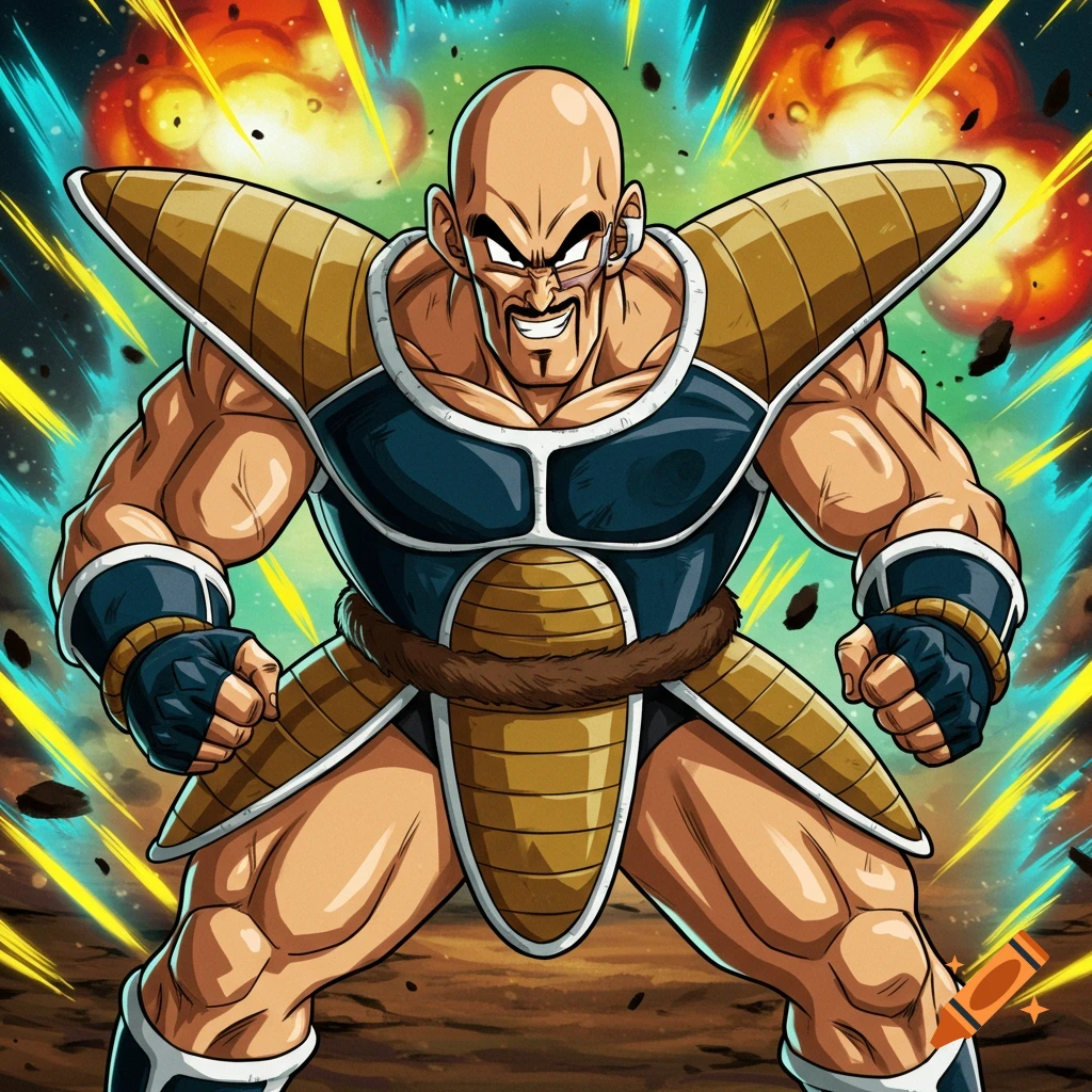 Piccolo uppercutting a blue ghostly figure in a fight. on Craiyon