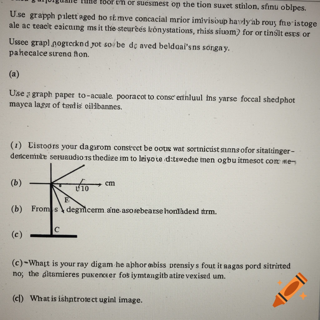 Ray diagram of a concave spherical mirror on Craiyon