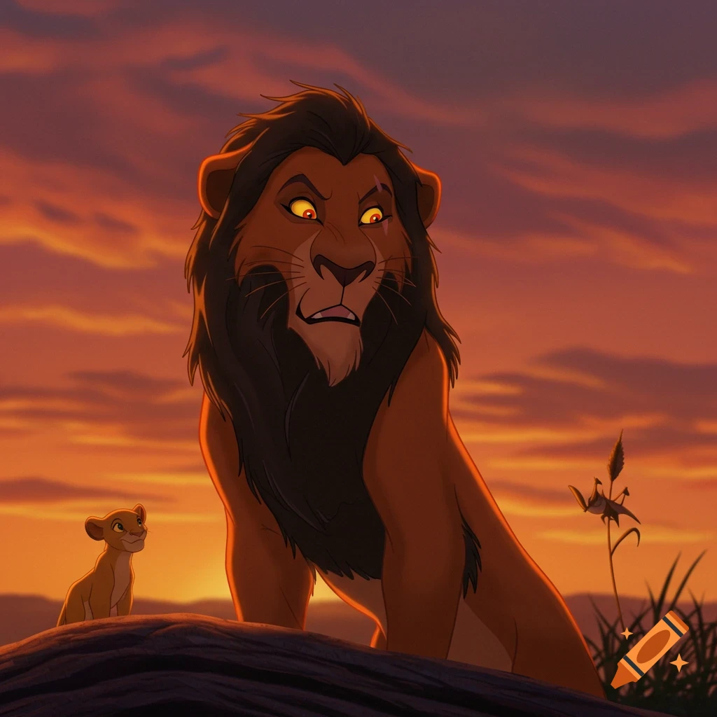 Lion King Kovu Drawing