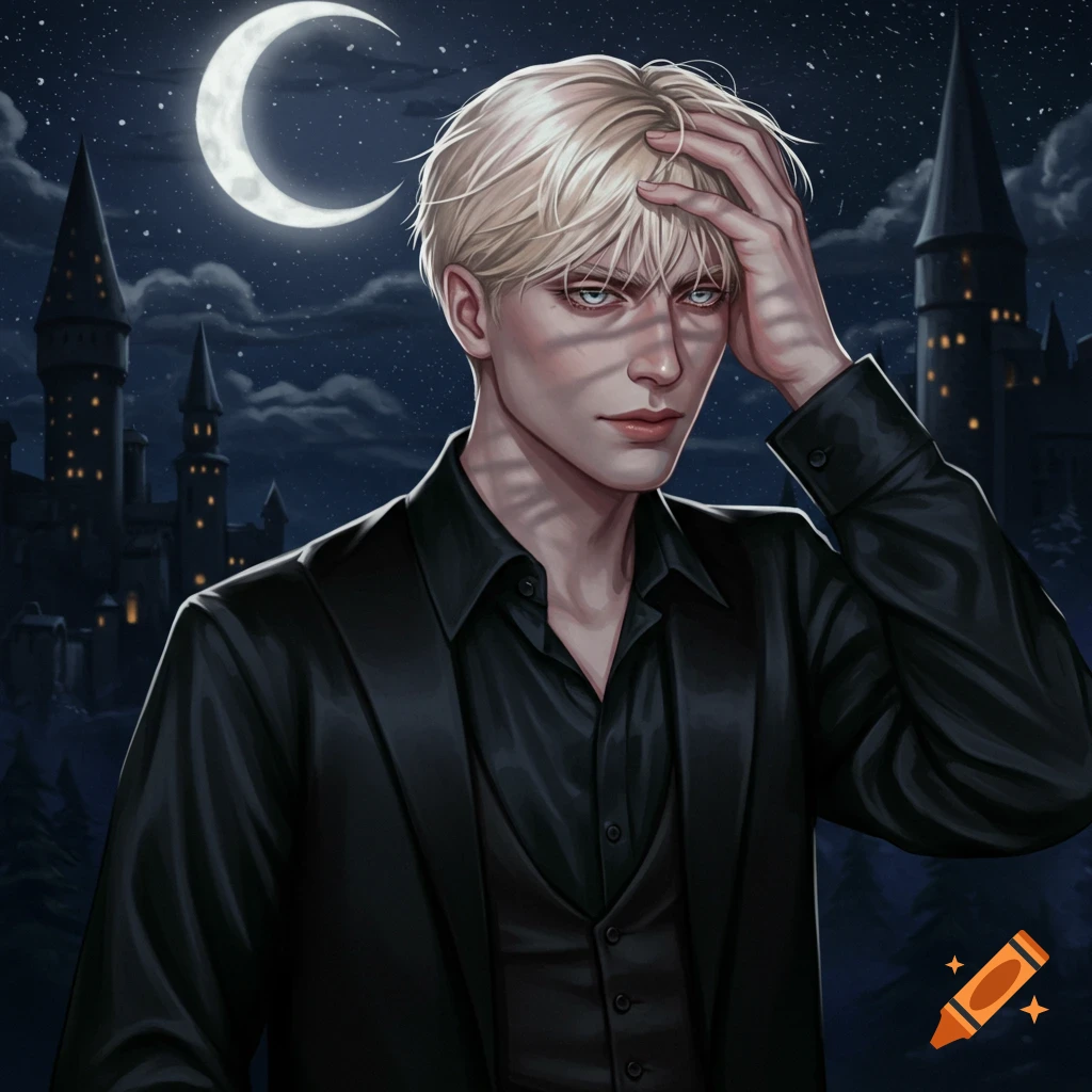 Description of a character with white-blonde hair and grey eyes in a ...