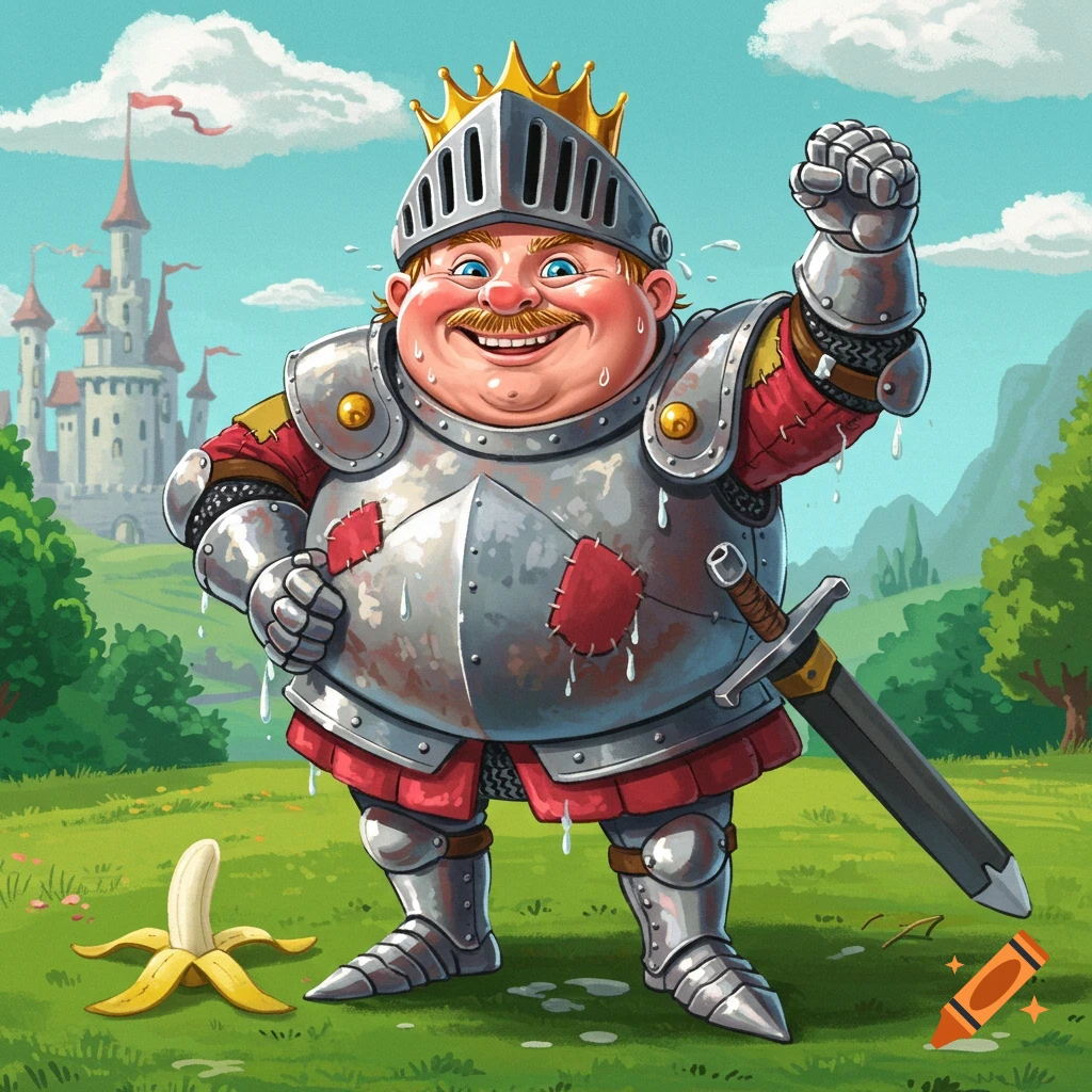 Cartoon Medieval Knight Armor