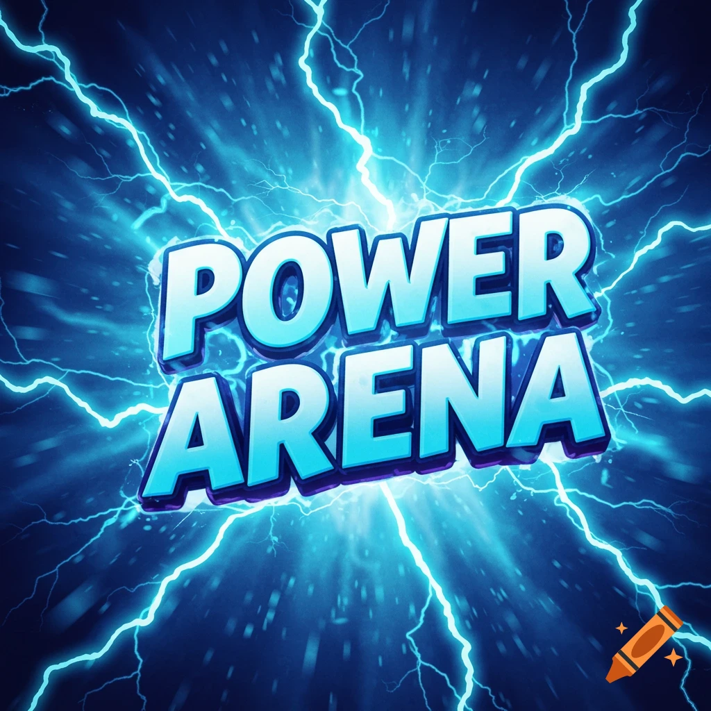 Power Arena Roblox theme with lightning on Craiyon