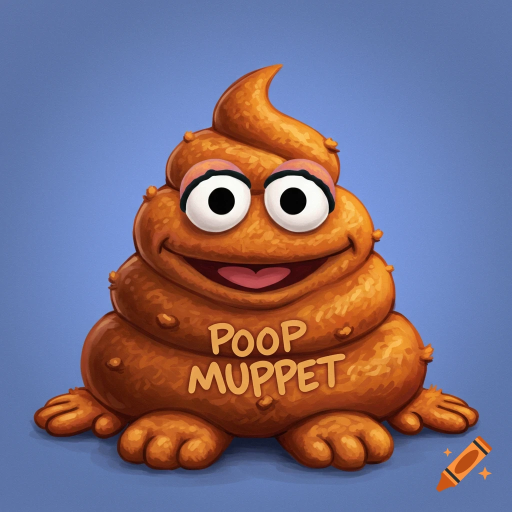 A poop Muppet on Craiyon