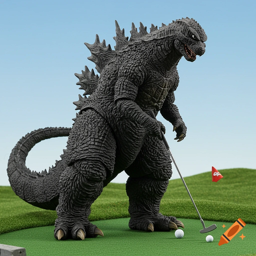 Godzilla images created on Craiyon