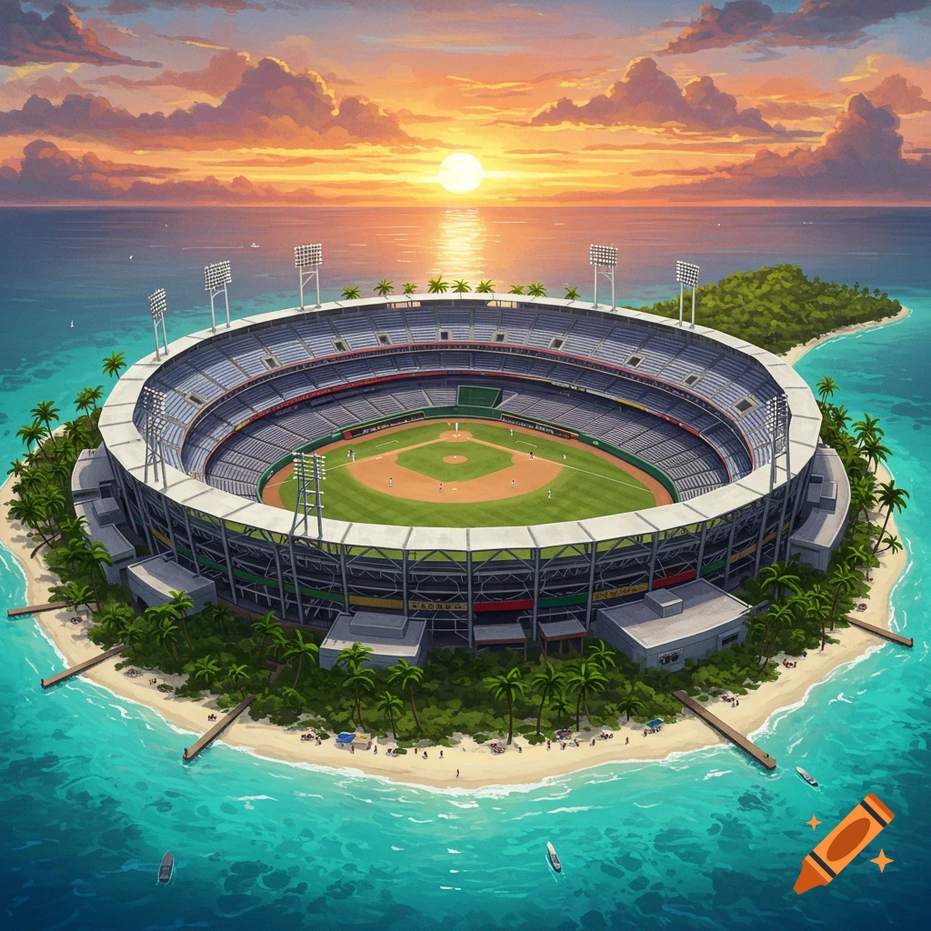 Tropical Island images created on Craiyon