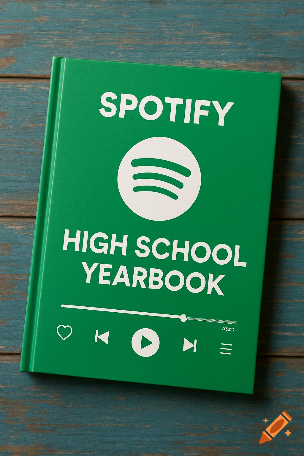 Spotify logos for a high school yearbook - no humans present on Craiyon