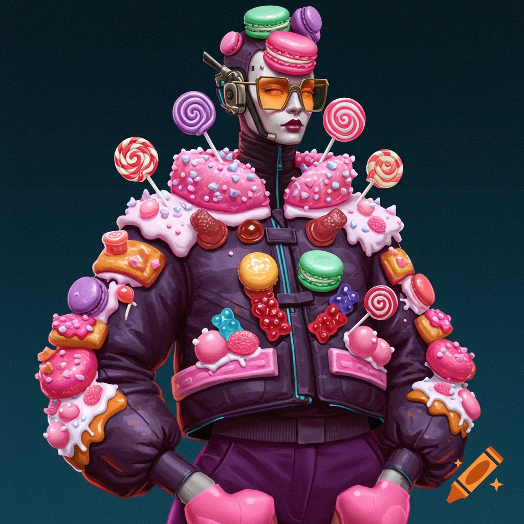 Candy images created on Craiyon