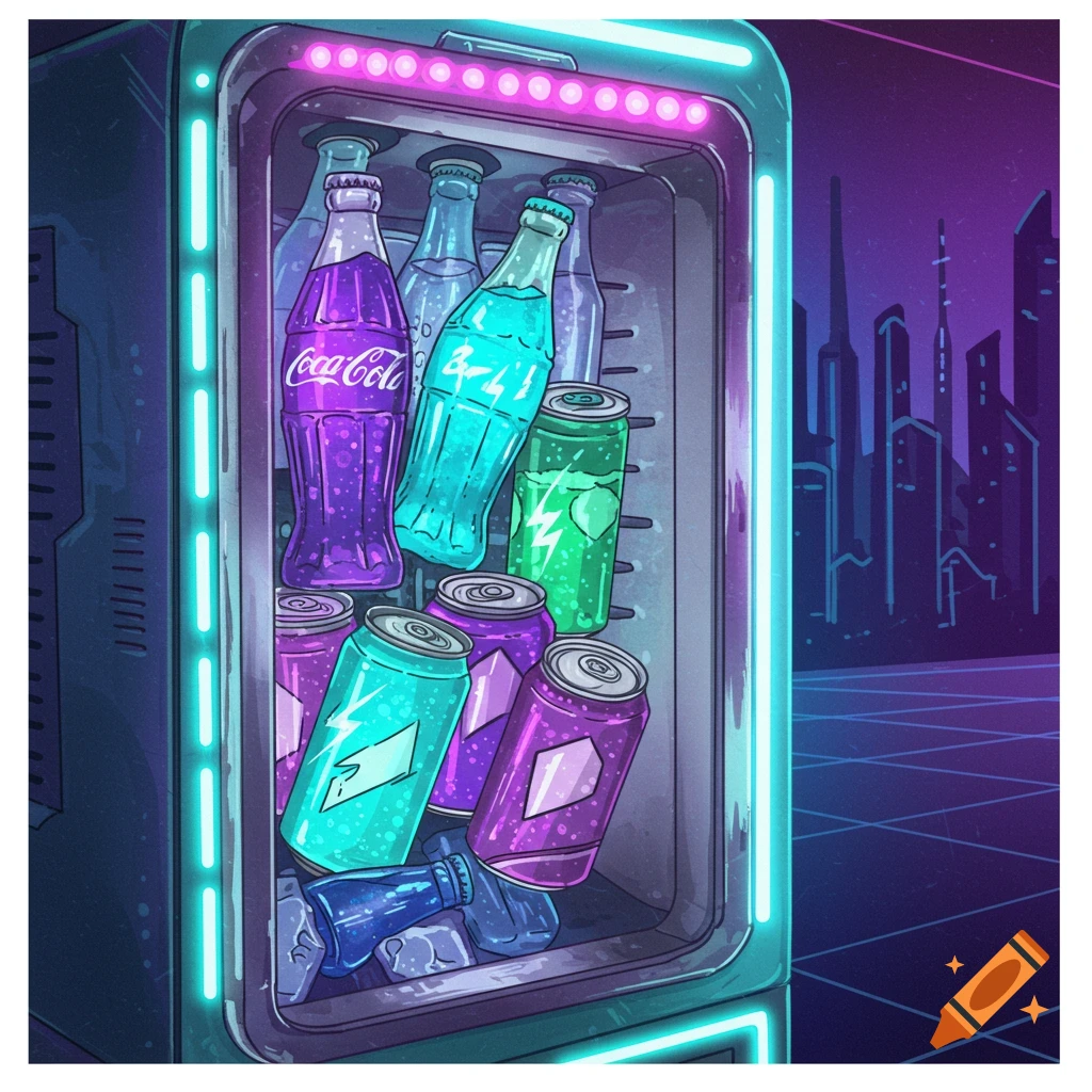 Irasutoya Themed Vending Machine created on Craiyon