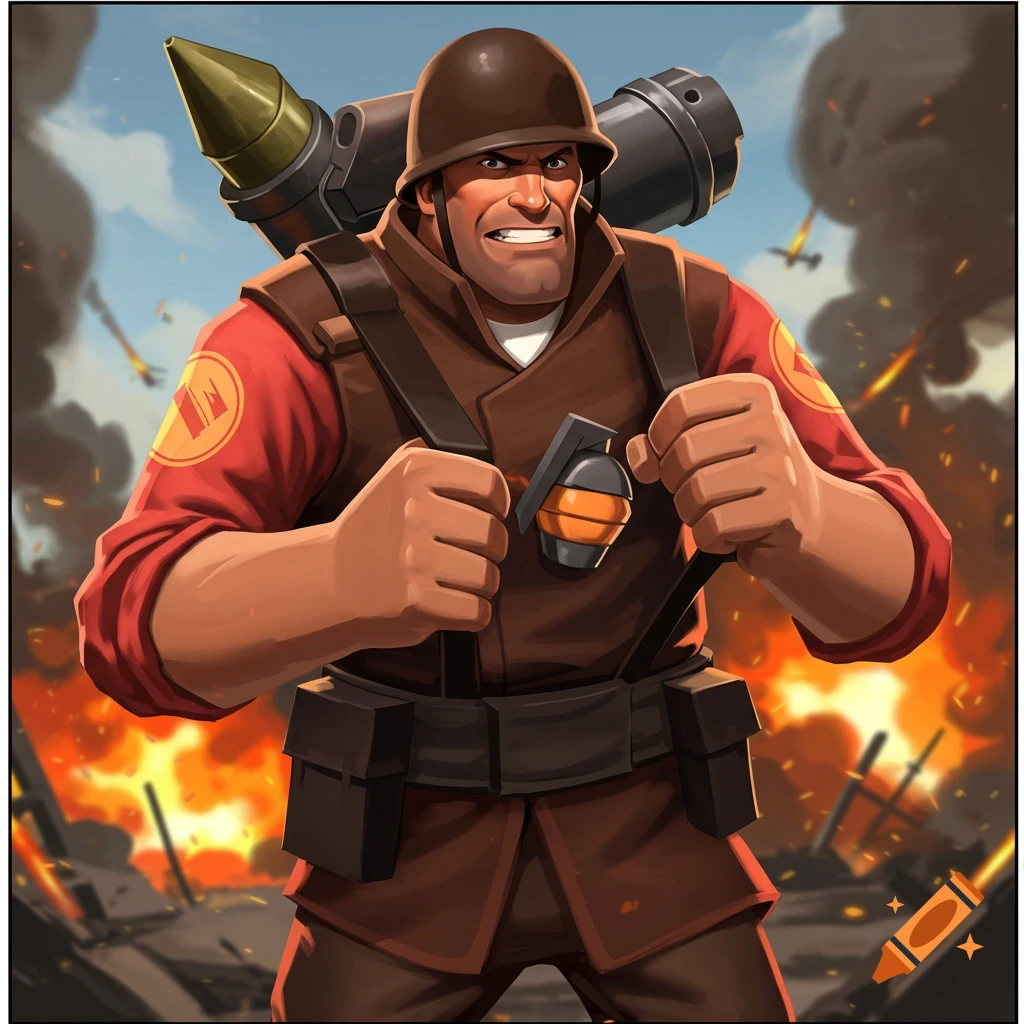 A person in a military uniform is holding their chest strap while ...