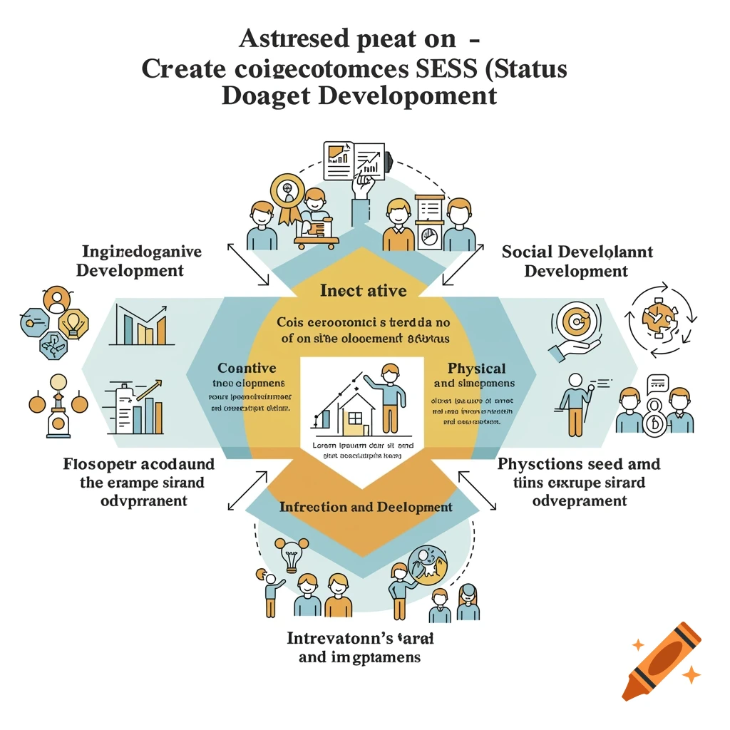Infographic illustrating the impact of Socioeconomic Status (SES) on ...