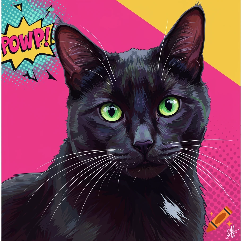 Cat Pop Art