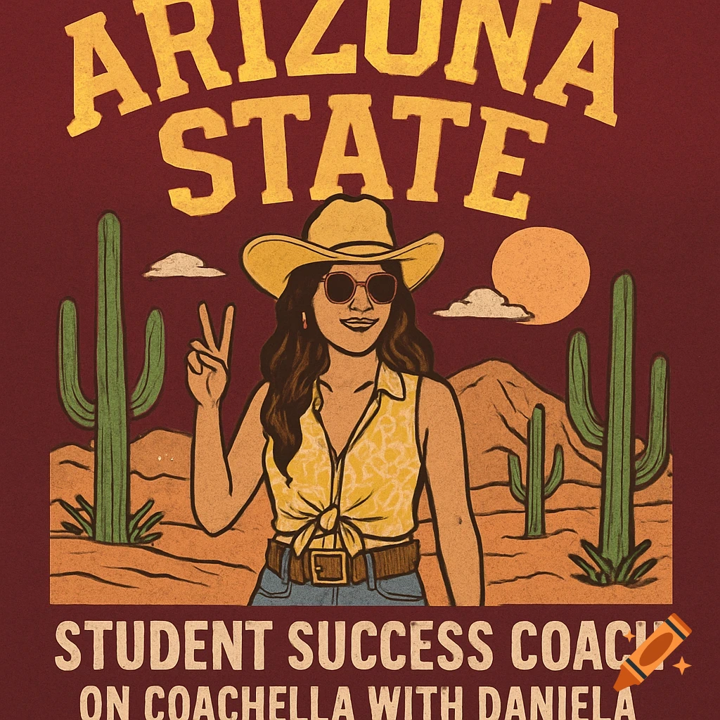 Illustration of a woman in a cowboy hat giving a peace sign in a desert ...