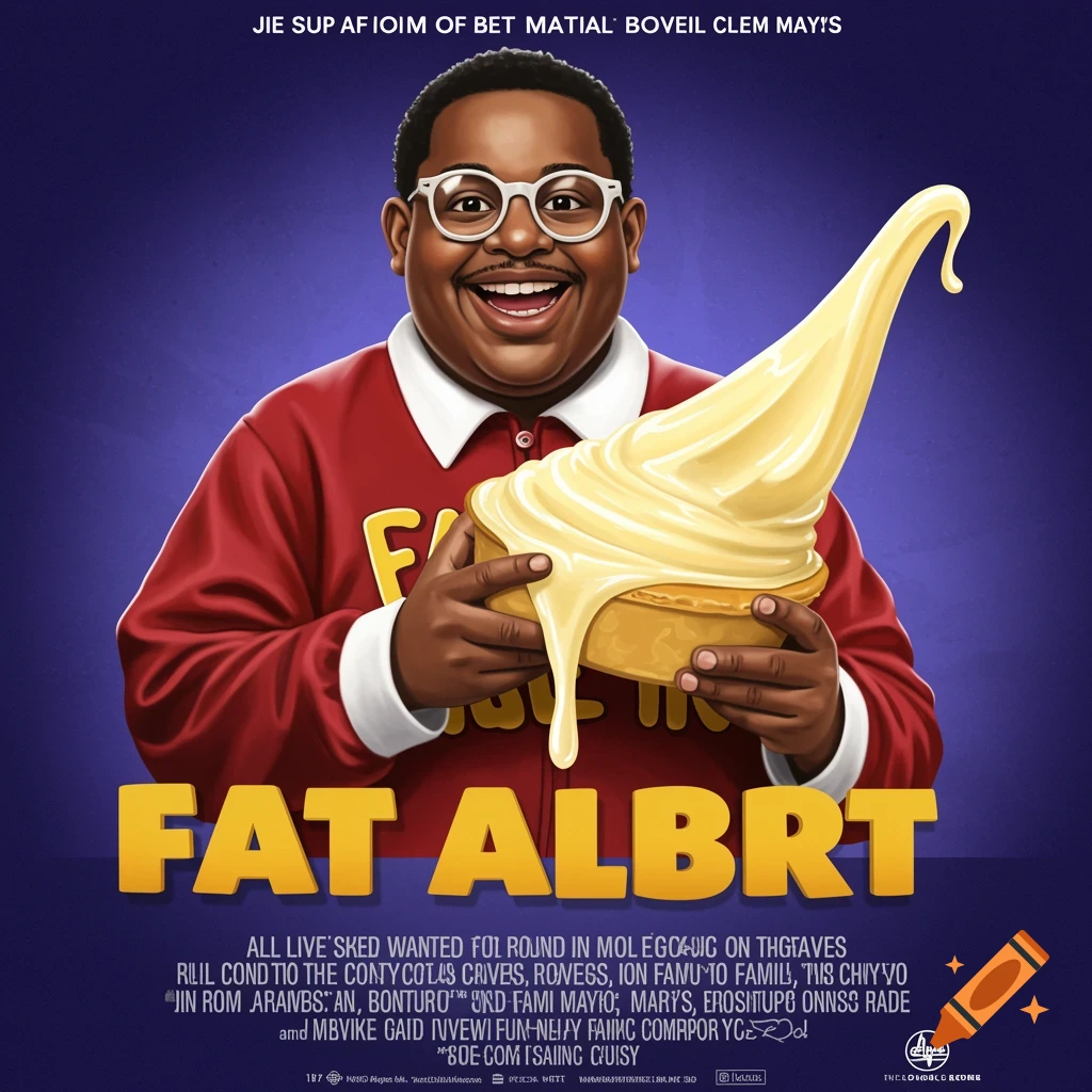 Cartoon movie poster featuring a character resembling Fat Albert ...