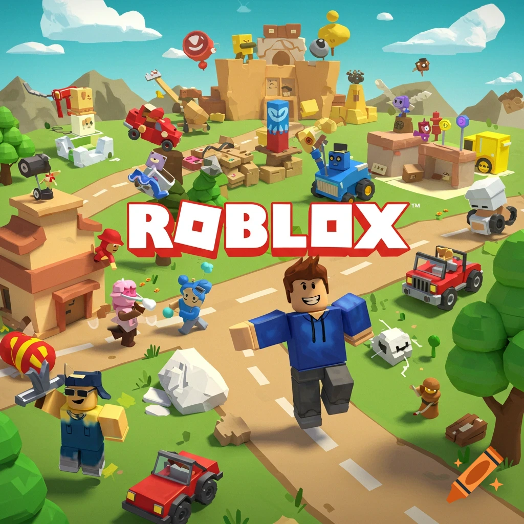Roblox created on Craiyon