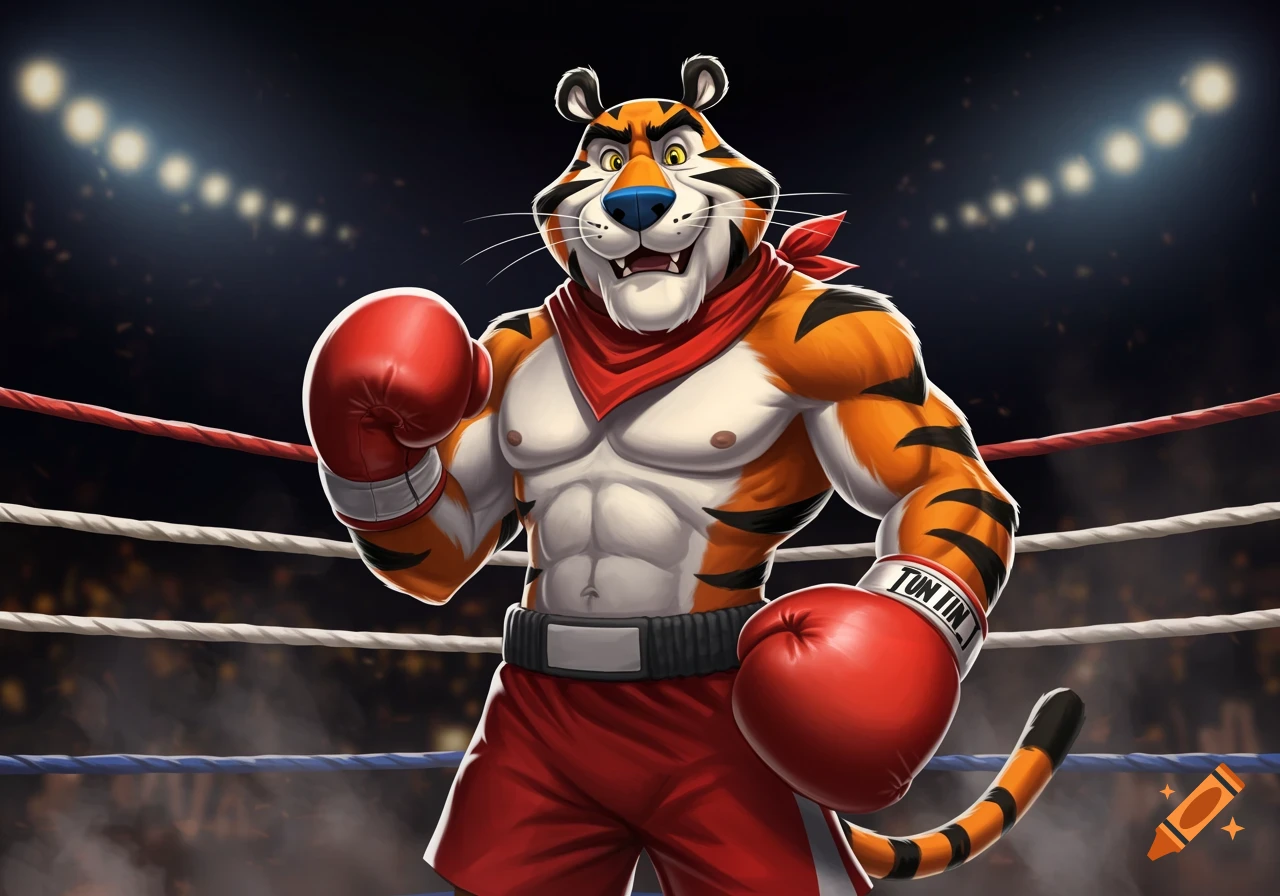 Two martial artists, one a human-tiger hybrid with a tiger paw arm and ...