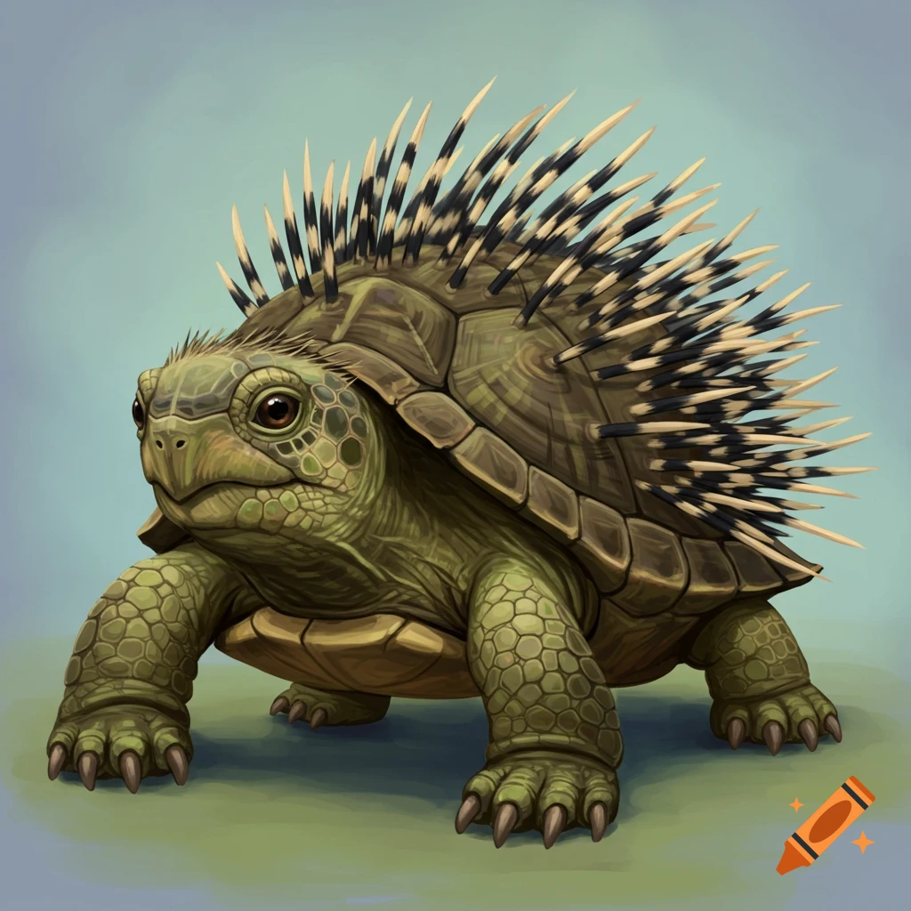 Image of a tiger and snapping turtle hybrid on Craiyon