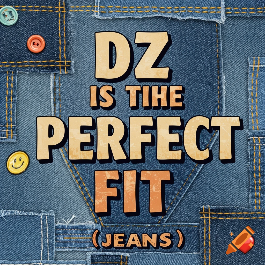 DZ is the Perfect Fit jeans design with denim textures, patchwork, and ...
