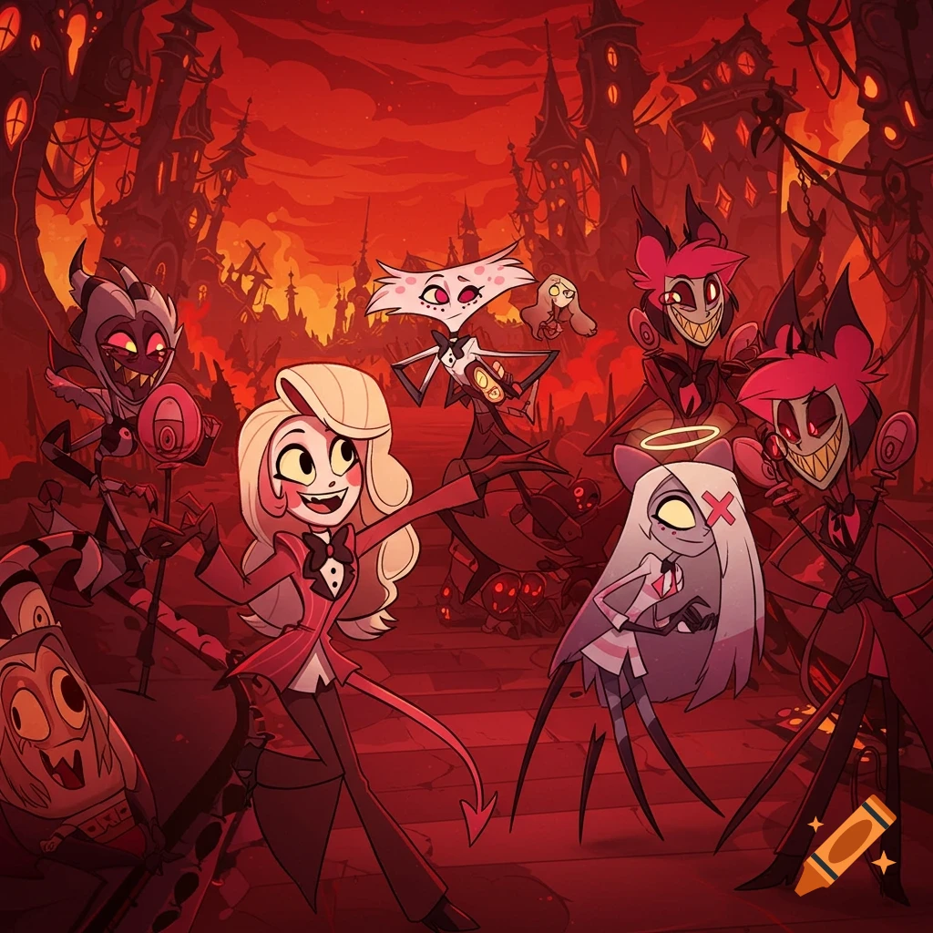 Hazbin Hotel images created on Craiyon