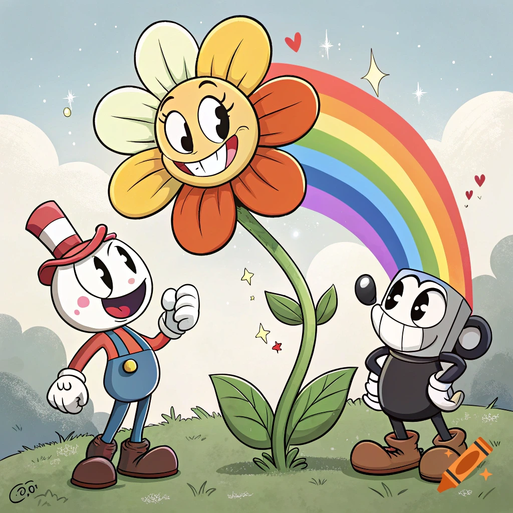 Cartoon character Cuphead running in an action pose with swirling ...