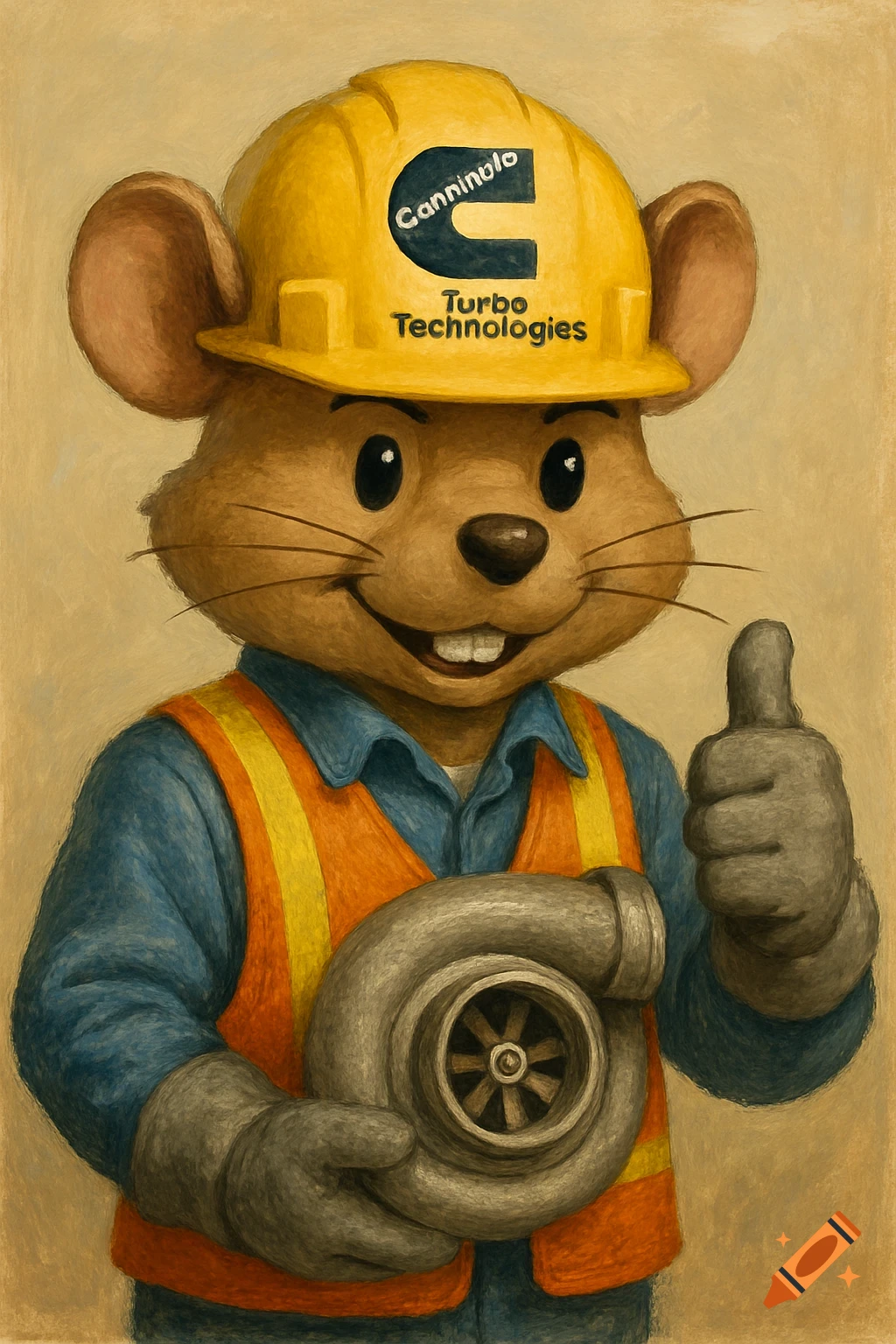 Safety Mascatto for cummind turbo technology on Craiyon