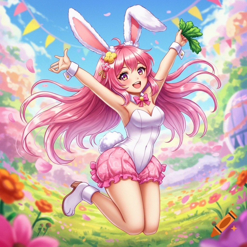 Bunny girl on Craiyon