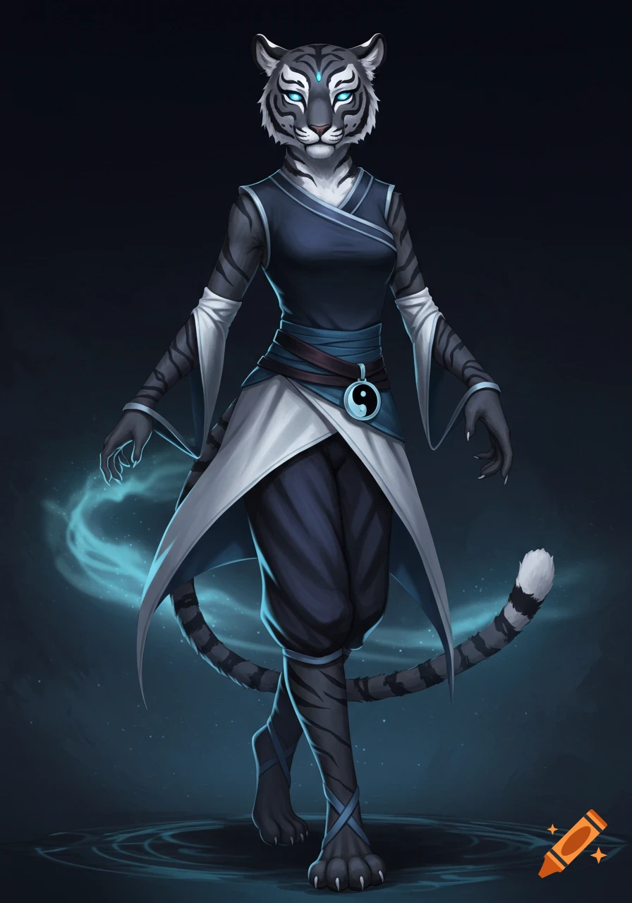 A white cat superhero girl with angel wings and a magic staff stands on ...