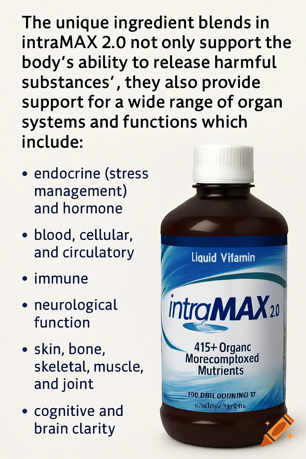 IntraMAX 2.0 liquid vitamin benefits for endocrine, blood, immune ...