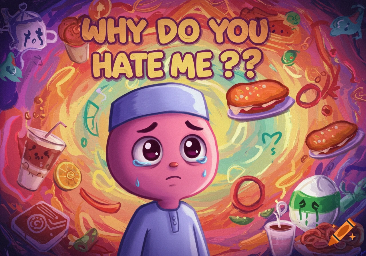 Tung tung tung sahur sad asking “why do you hate me” on Craiyon