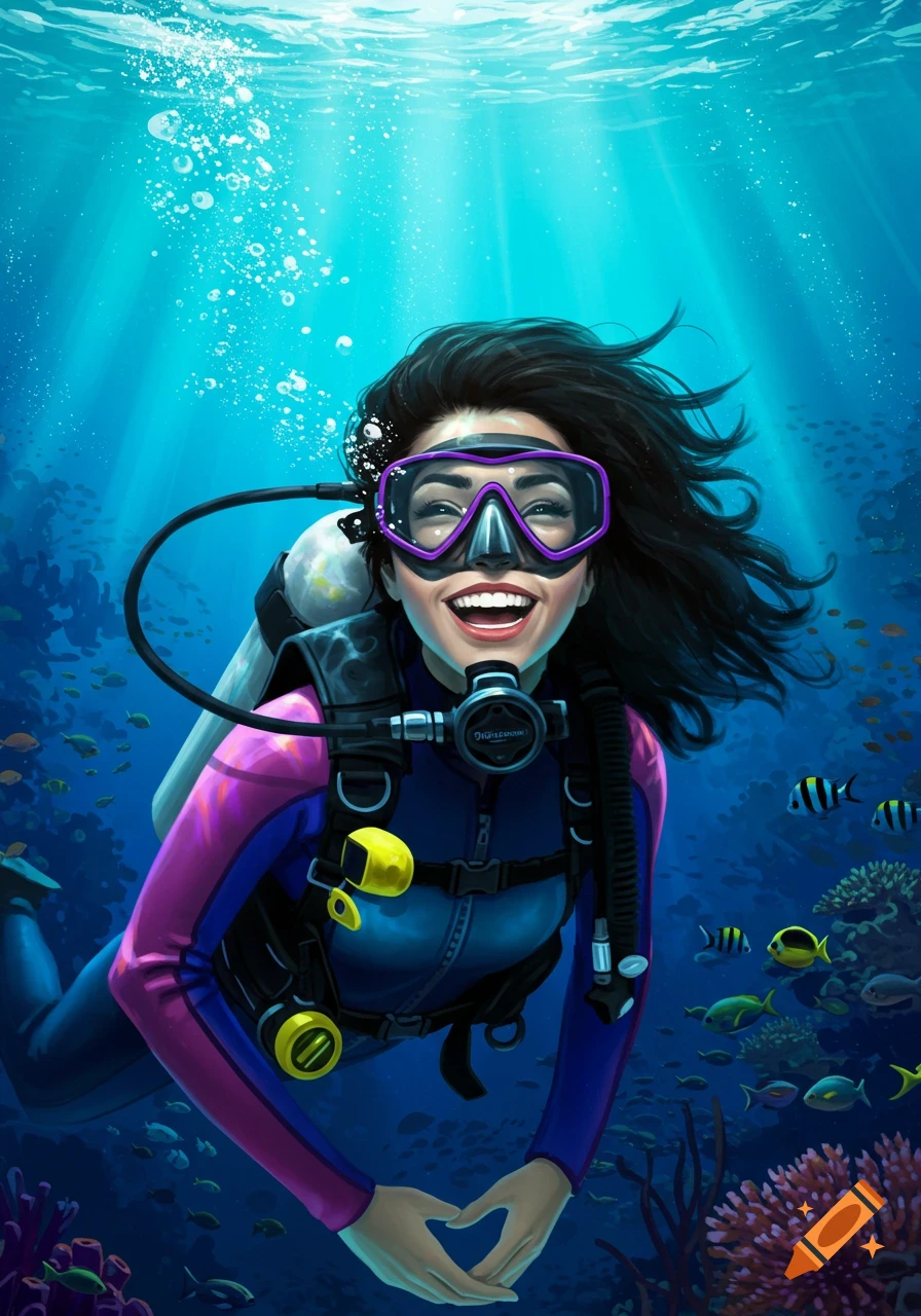 Scuba Diving images created on Craiyon