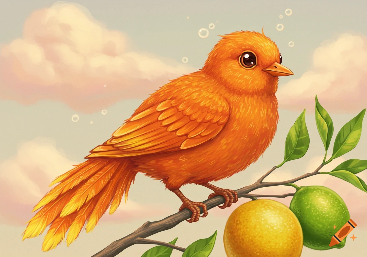 Ginger ale as a bird on Craiyon