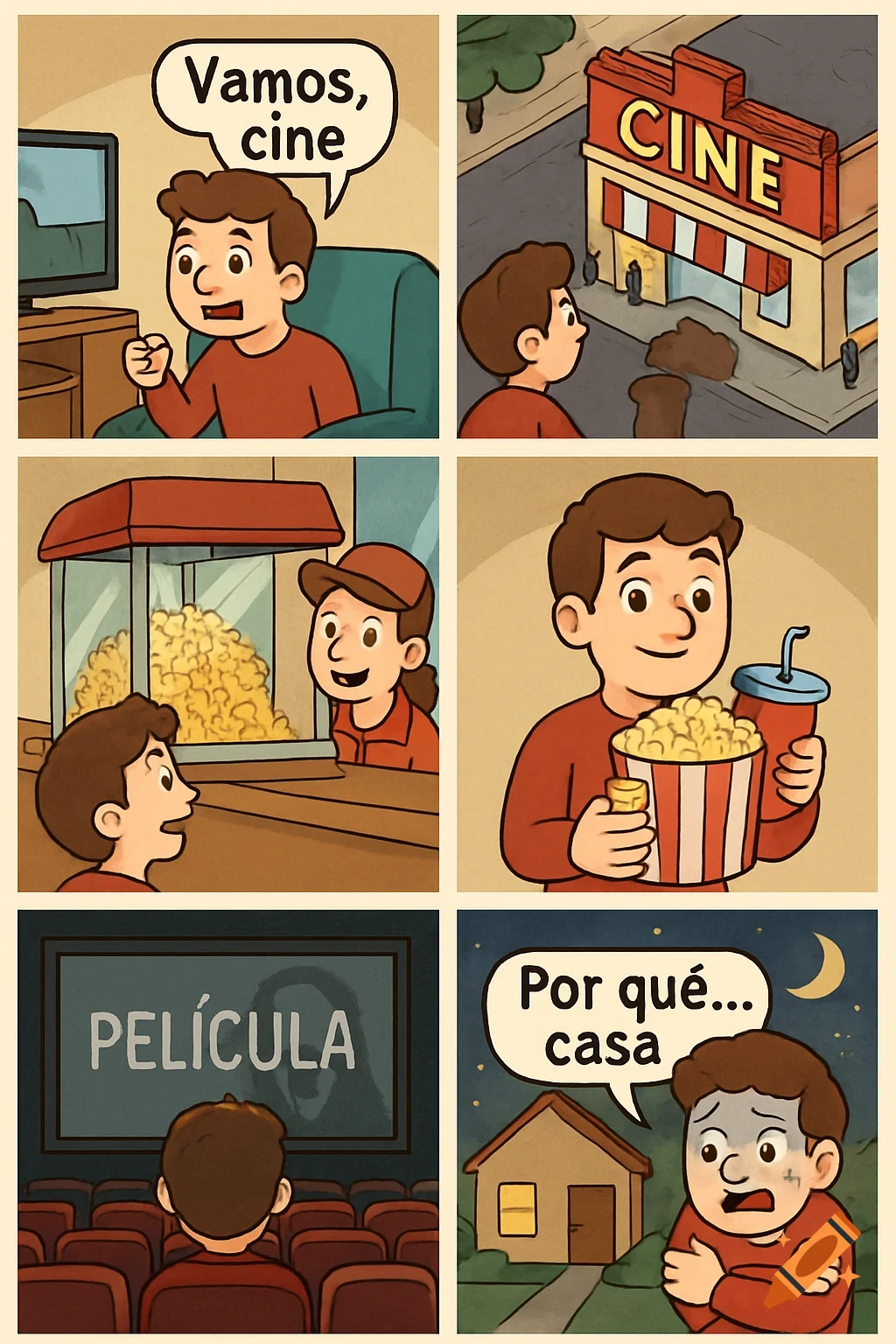 Filmstrip created on Craiyon