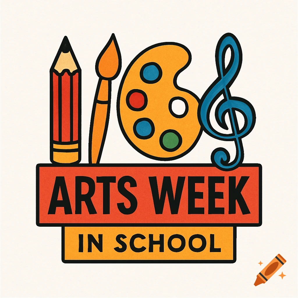 Arts week logo for school on Craiyon