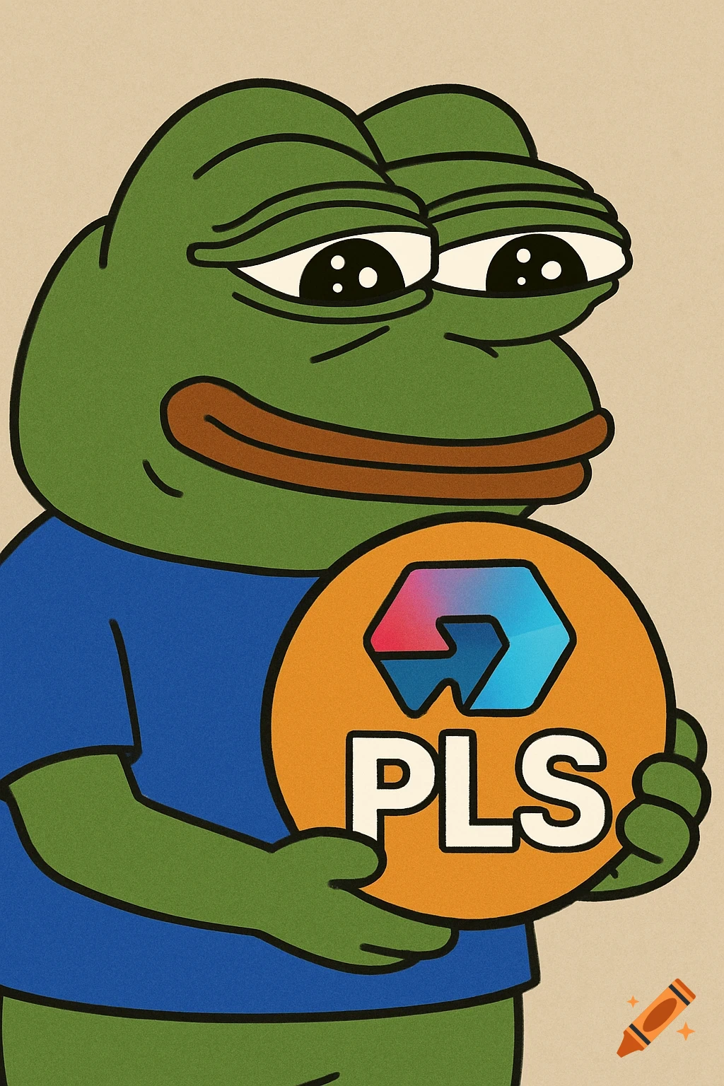 A cartoon Pepe the Frog pilots a B2 stealth bomber through an orange ...