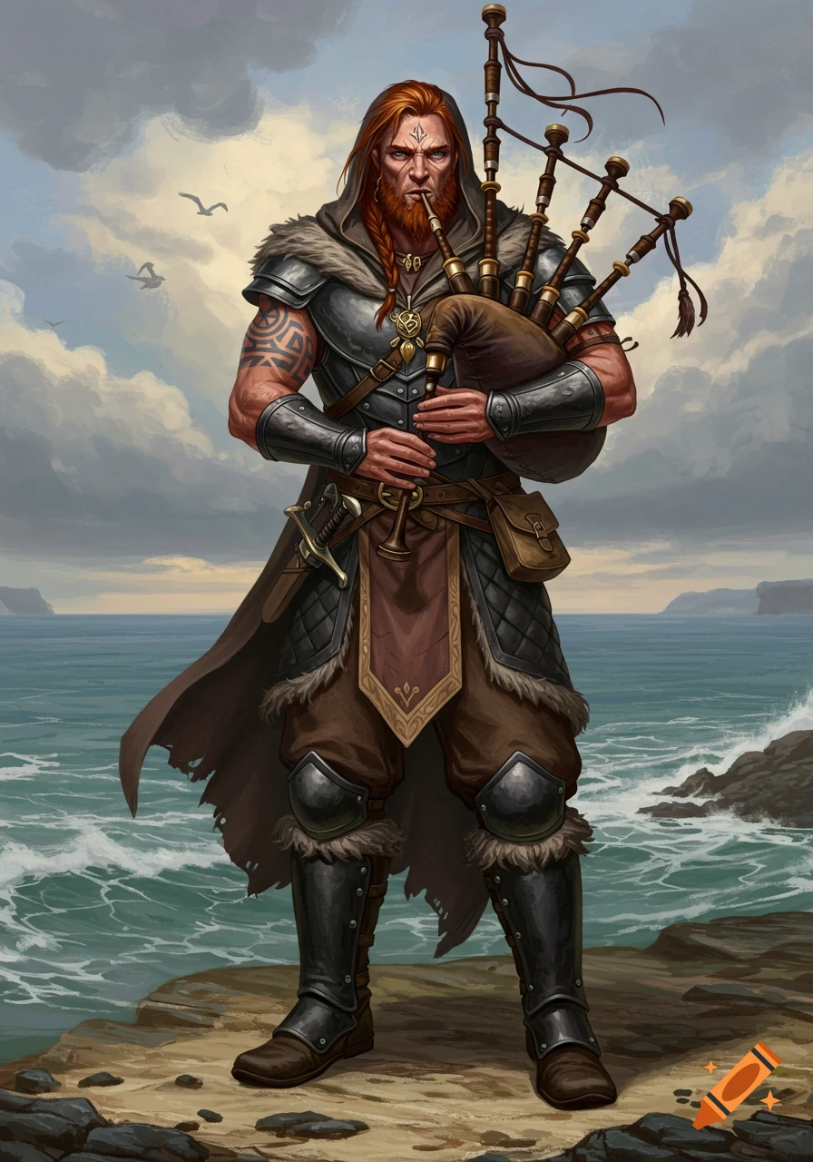 Male character in Pathfinder: Wrath of the Righteous style playing a ...