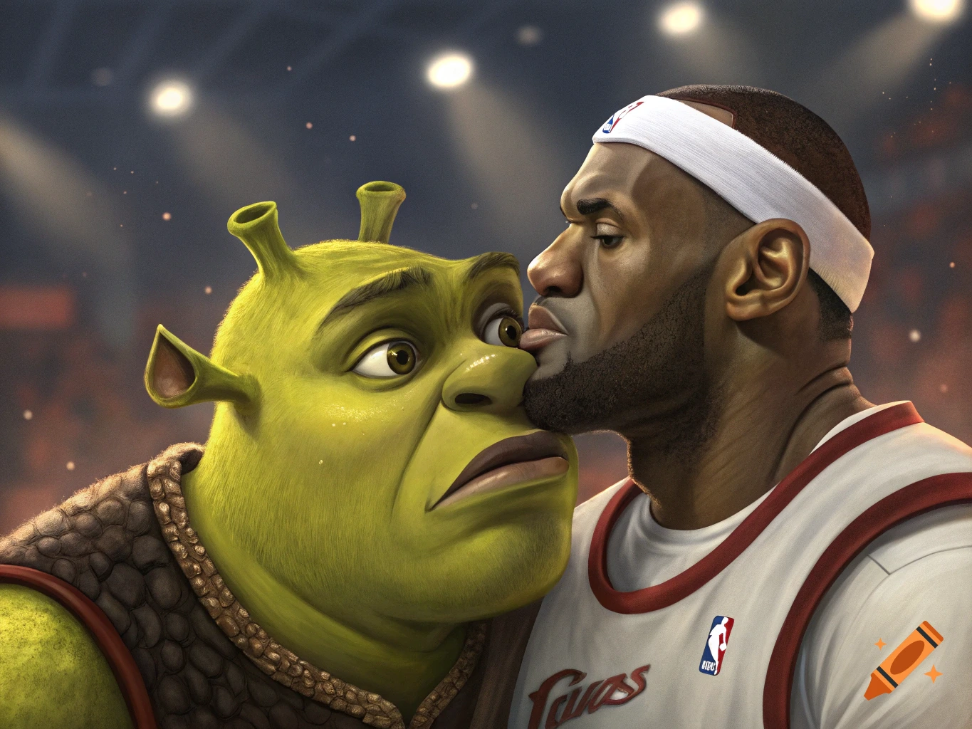 Shrek created on Craiyon