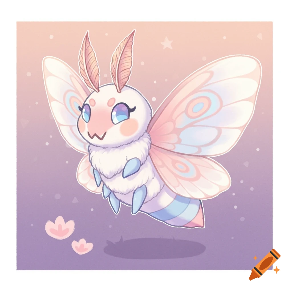 An anime-style ice-fairy Pokemon with crystal wings stands in a ...