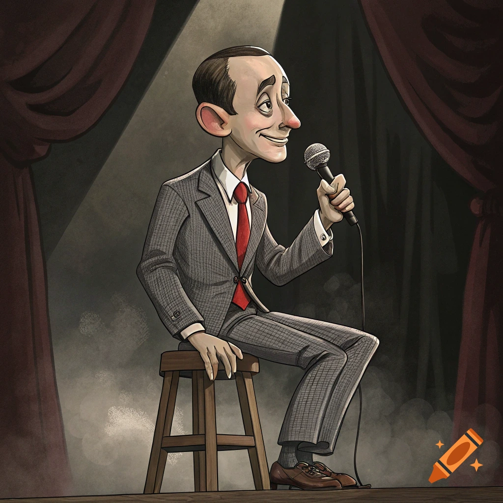 A man in a suit stands in front of a weather map holding a microphone ...