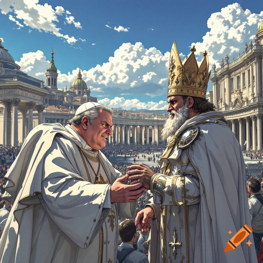 JD Vance yelling 'Muda muda muda' to Pope Francis in Jojo's Bizarre ...